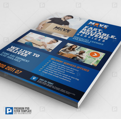 Cargo and Logistic Services Flyer - PSDPixel