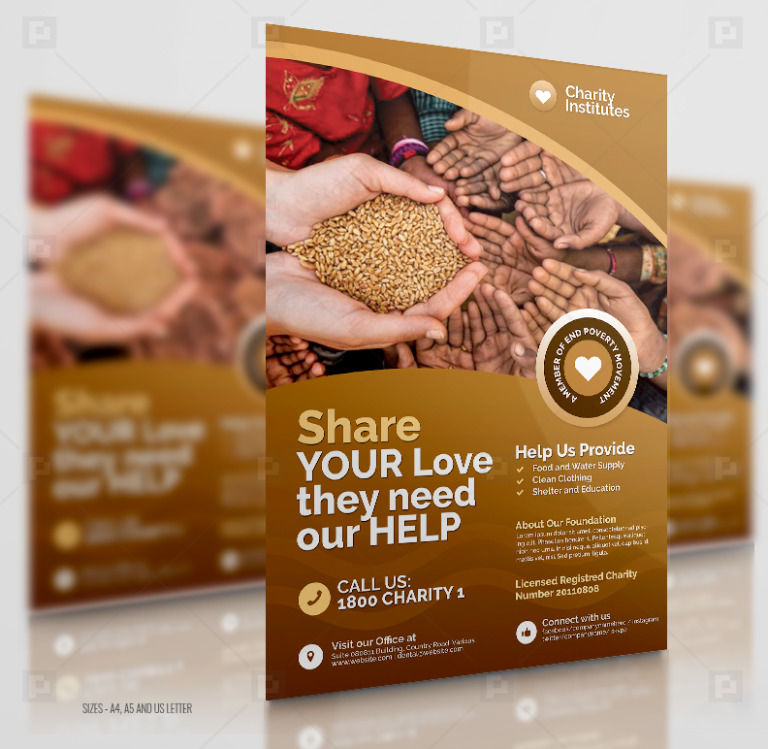 Charity and Foundation Flyer - PSDPixel