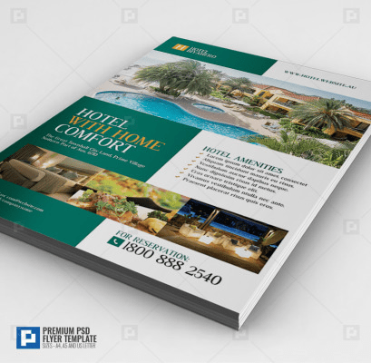 Hotel Promotional Flyer - PSDPixel