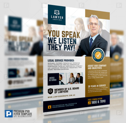 Law Firm and Legal Services Flyer - PSDPixel