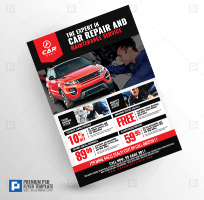 Car Repair and Maintenance Flyer - PSDPixel