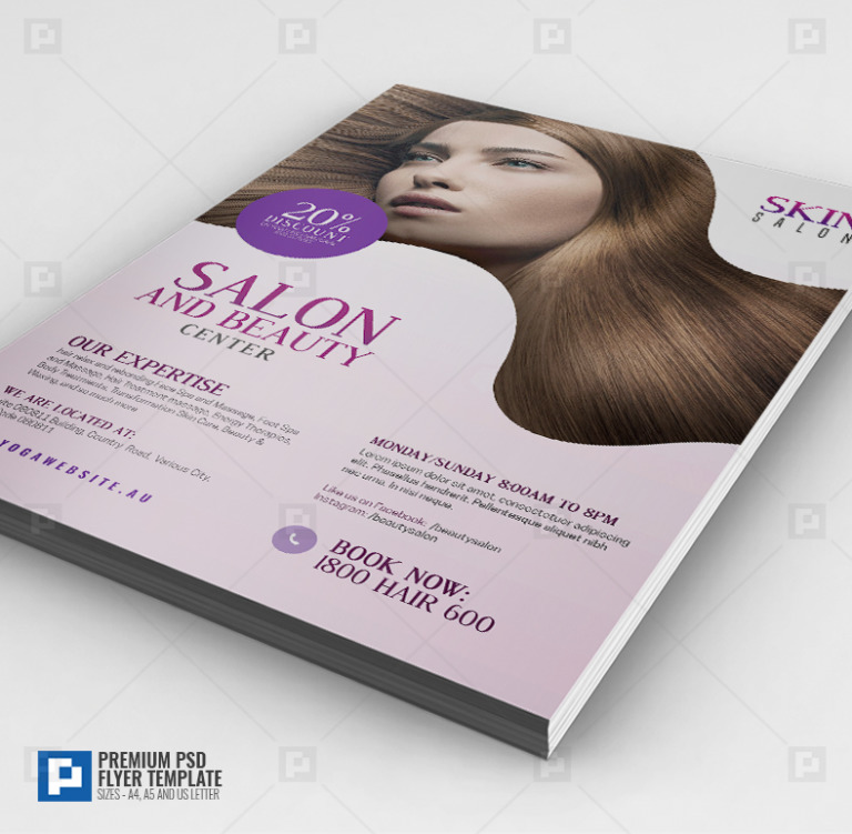Beauty and Spa Center Flyer - PSDPixel