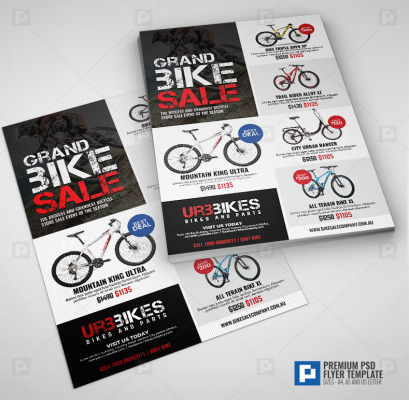 Bicycle Shop Promo Flyer - PSDPixel