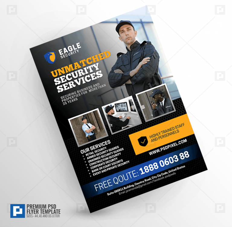 Commercial Security Flyer - PSDPixel