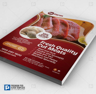 Meat Farm Flyer - PSDPixel
