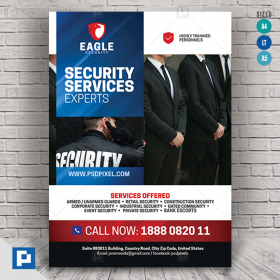 Private Security Promotional Flyer - PSDPixel