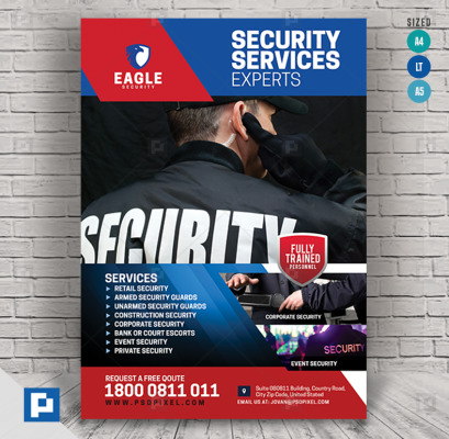 Private Security Promotional Flyer - PSDPixel