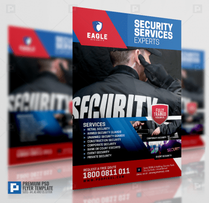 Private Security Promotional Flyer - PSDPixel