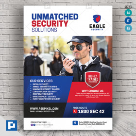 Security Services Promotional Flyer - PSDPixel