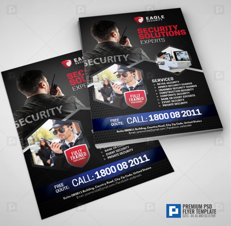 Security Services Flyer - PSDPixel