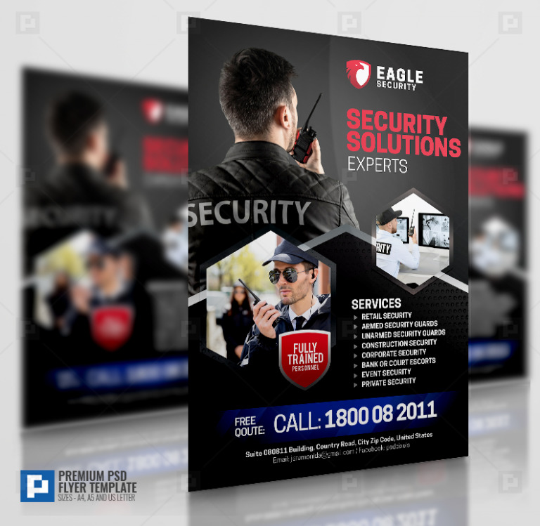 Security Services Flyer - PSDPixel