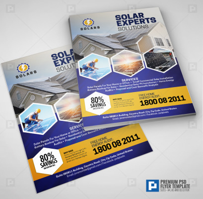 Solar Energy Services Flyer - PSDPixel