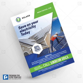 Solar Power Promotional Flyer - PSDPixel