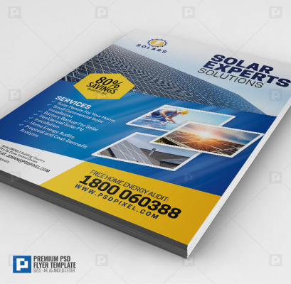 Solar Power Services Flyer - PSDPixel