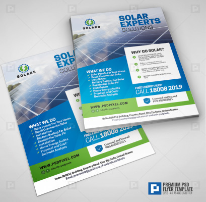 Solar Solutions Flyer - PSDPixel