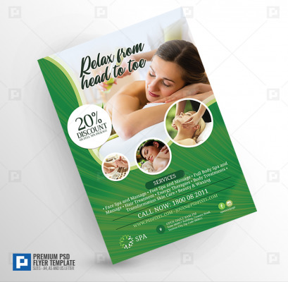 Spa and Resort Promo Flyer - PSDPixel