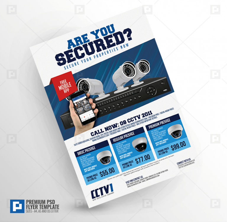 CCTV Package Promotional Flyer - PSDPixel