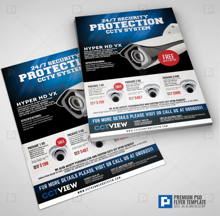 CCTV Package Promotional Flyer - PSDPixel