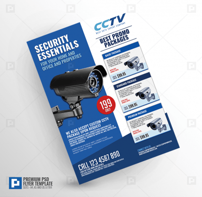Surveillance CCTV System Flyer - PSDPixel
