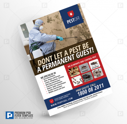 Commercial Pest Control Flyer - PSDPixel