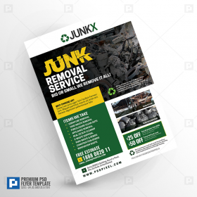 Trash Removal Company Flyer - PSDPixel