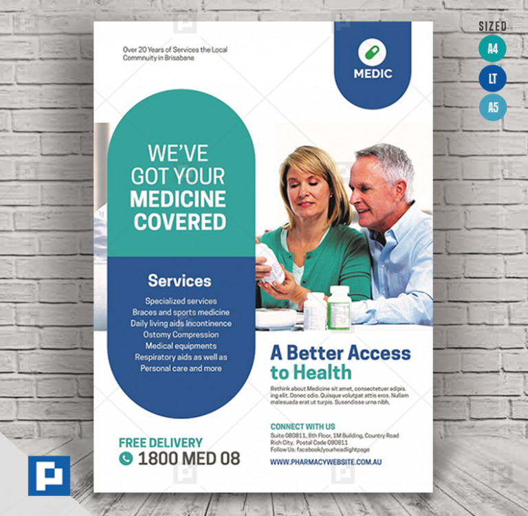 Pharmacy Drug Store Flyer - PSDPixel