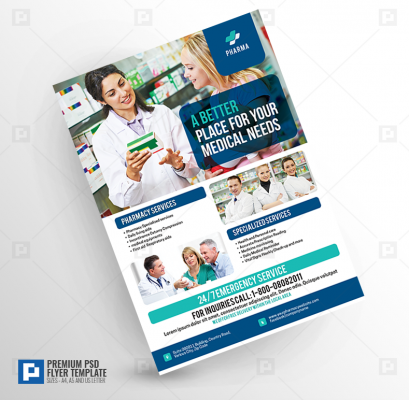Pharmacy Drugstore Flyer - PSDPixel