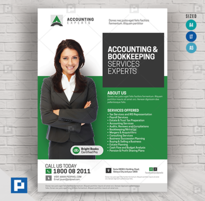 Accounting Services Promotional Flyer - PSDPixel