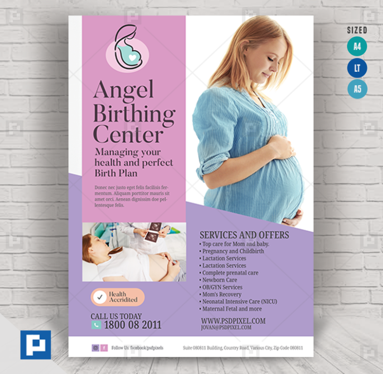 Birth Clinic Promotional Flyer - PSDPixel