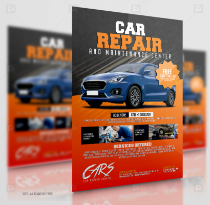 Car Repair Flyer - PSDPixel