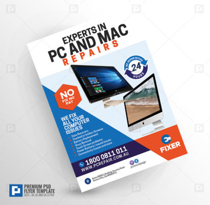 Computer and Laptop Repair Flyer - PSDPixel
