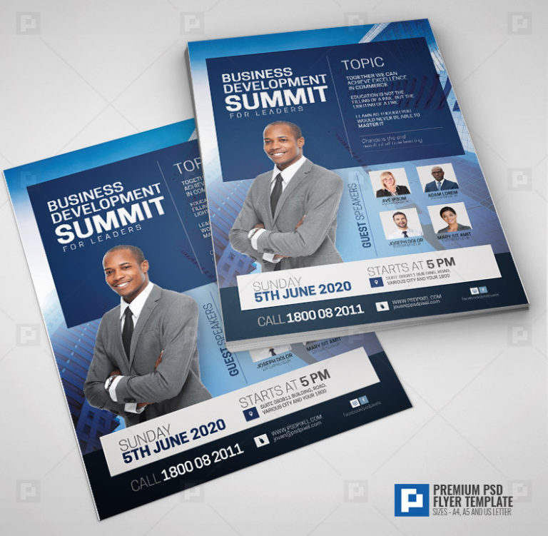 Annual Business Convention Flyer - PSDPixel