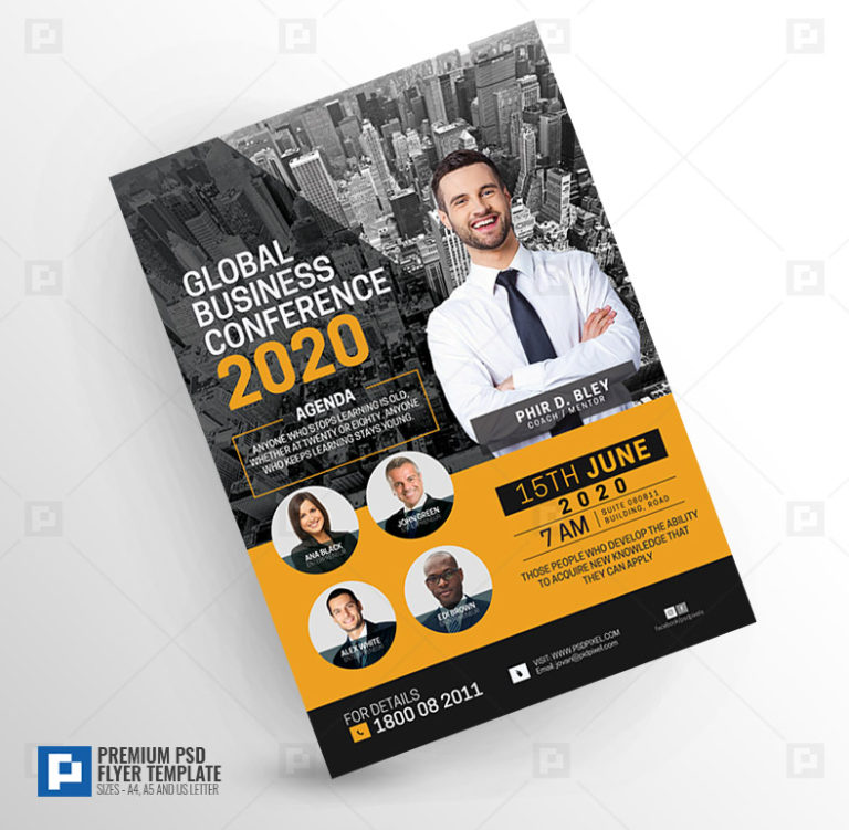 Business Coaching Conference Flyer - PSDPixel