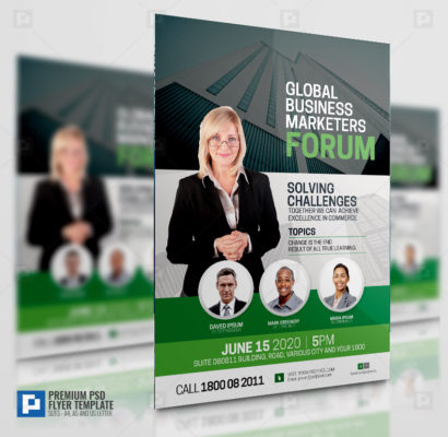 Conference and Business Convention Flyer - PSDPixel