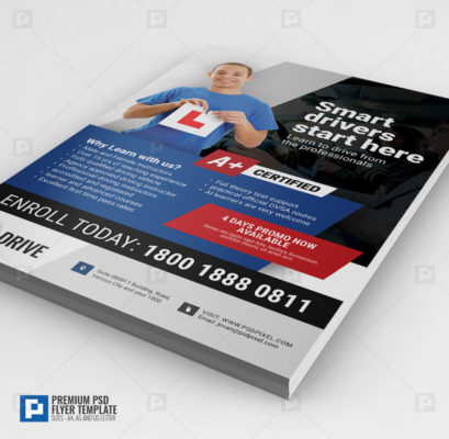 Direct Driver Training Services Flyer - PSDPixel