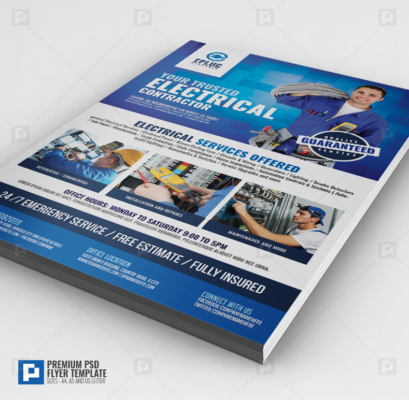 Electrical Company Promotional Flyer - PSDPixel