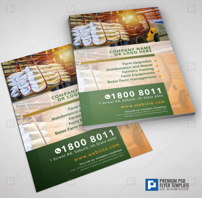 Farm Services Flyer - PSDPixel