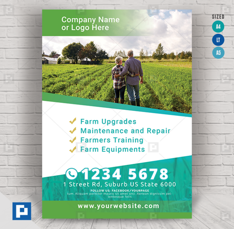 Farming Flyer - PSDPixel