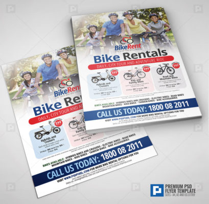 Bike Rentals Flyer - PSDPixel