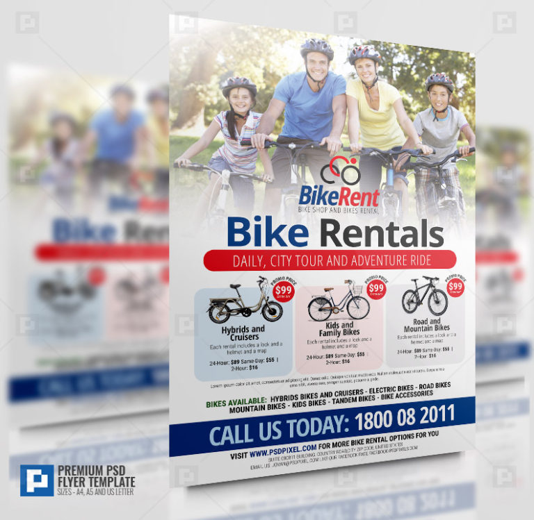 Bike Rentals Flyer - PSDPixel