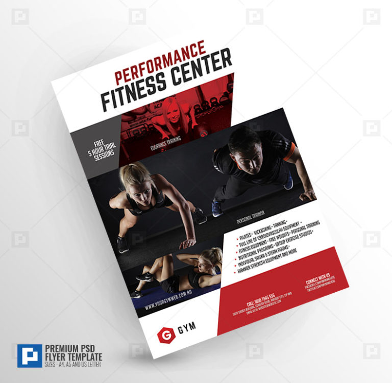 Fitness Promotional Flyer - PSDPixel