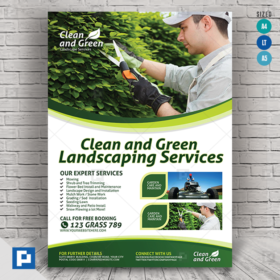 Landscaping and Garden Care Flyer - PSDPixel