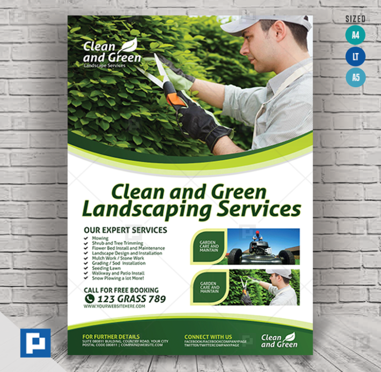 Garden Services Flyer - PSDPixel