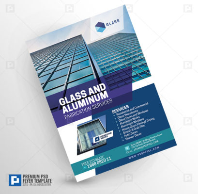 Glass and Aluminum Experts Flyer - PSDPixel