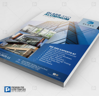 Glass and Aluminum Works Flyer - PSDPixel