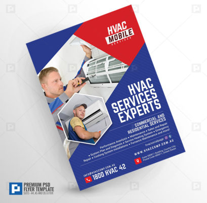 HVAC Company Promotional Flyer - PSDPixel