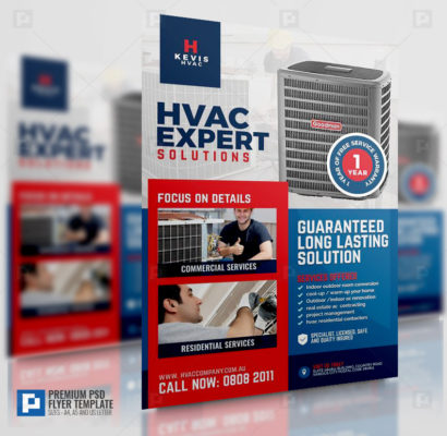 HVAC Installation and Repair Services Flyer - PSDPixel