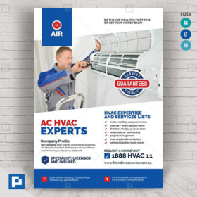 HVAC Installation and Maintenance Flyer - PSDPixel