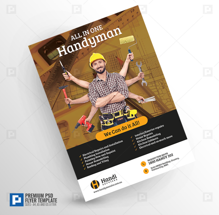 Handyman Promotional Flyer - PSDPixel