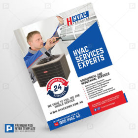 Heating and Cooling HVAC Flyer - PSDPixel